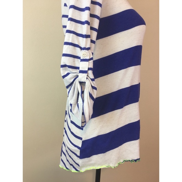 Tops | Striped Wrapped Shirt | Poshmark